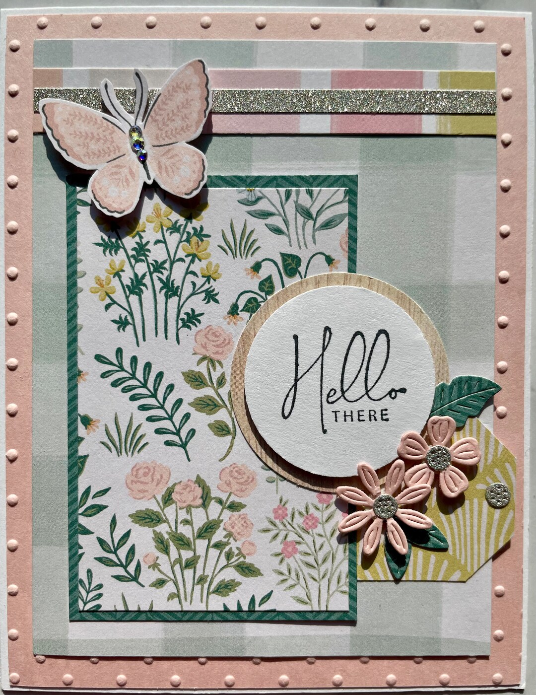 Hello There Handmade Card, Hello Greeting Card, Hello Card - Etsy