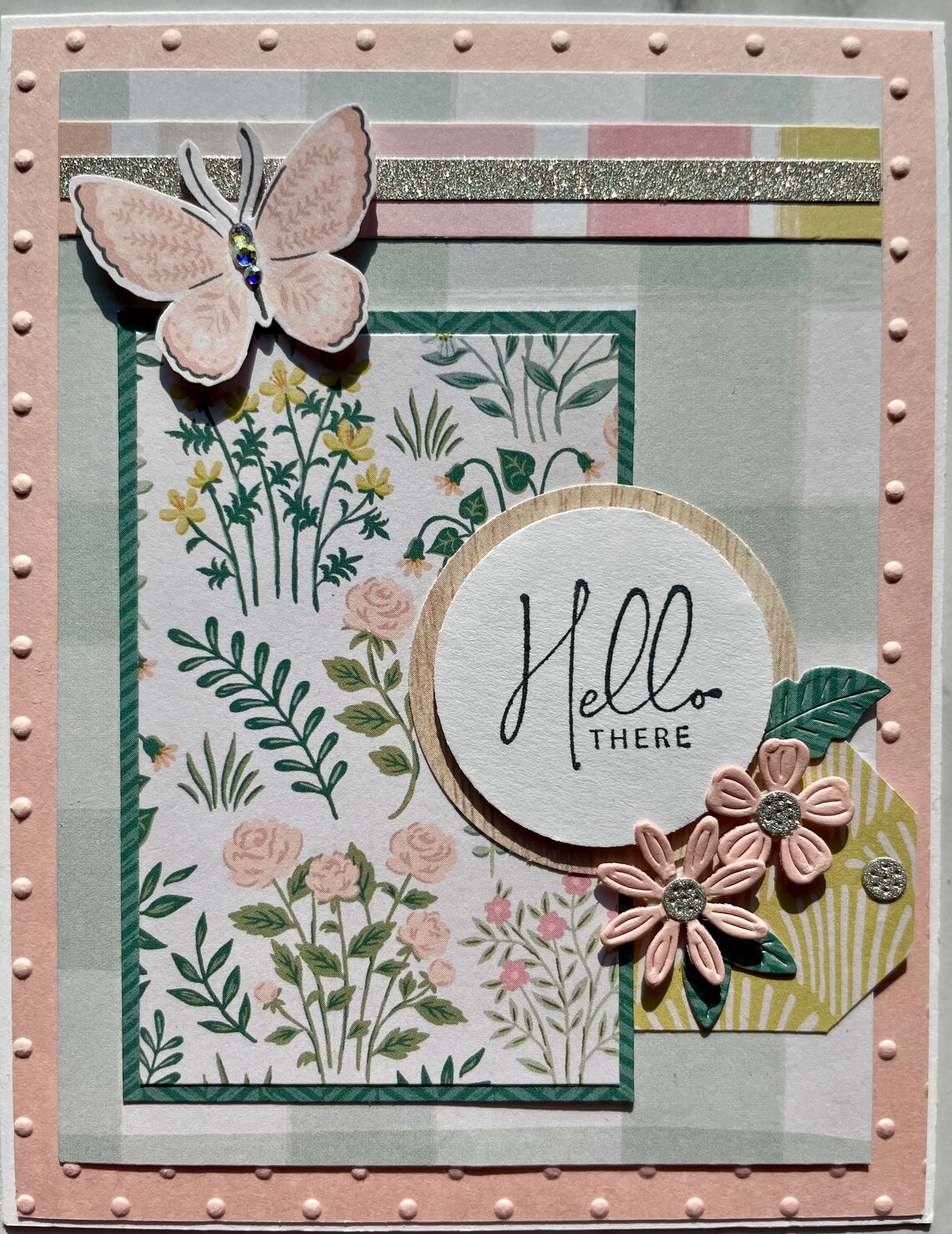 Hello There Handmade Card, Hello Greeting Card, Hello Card - Etsy