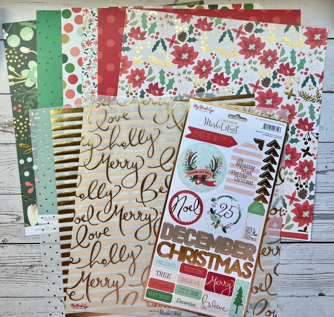 My Mind's Eye Christmas on Market Street 12x12 Christmas Scrapbook ...