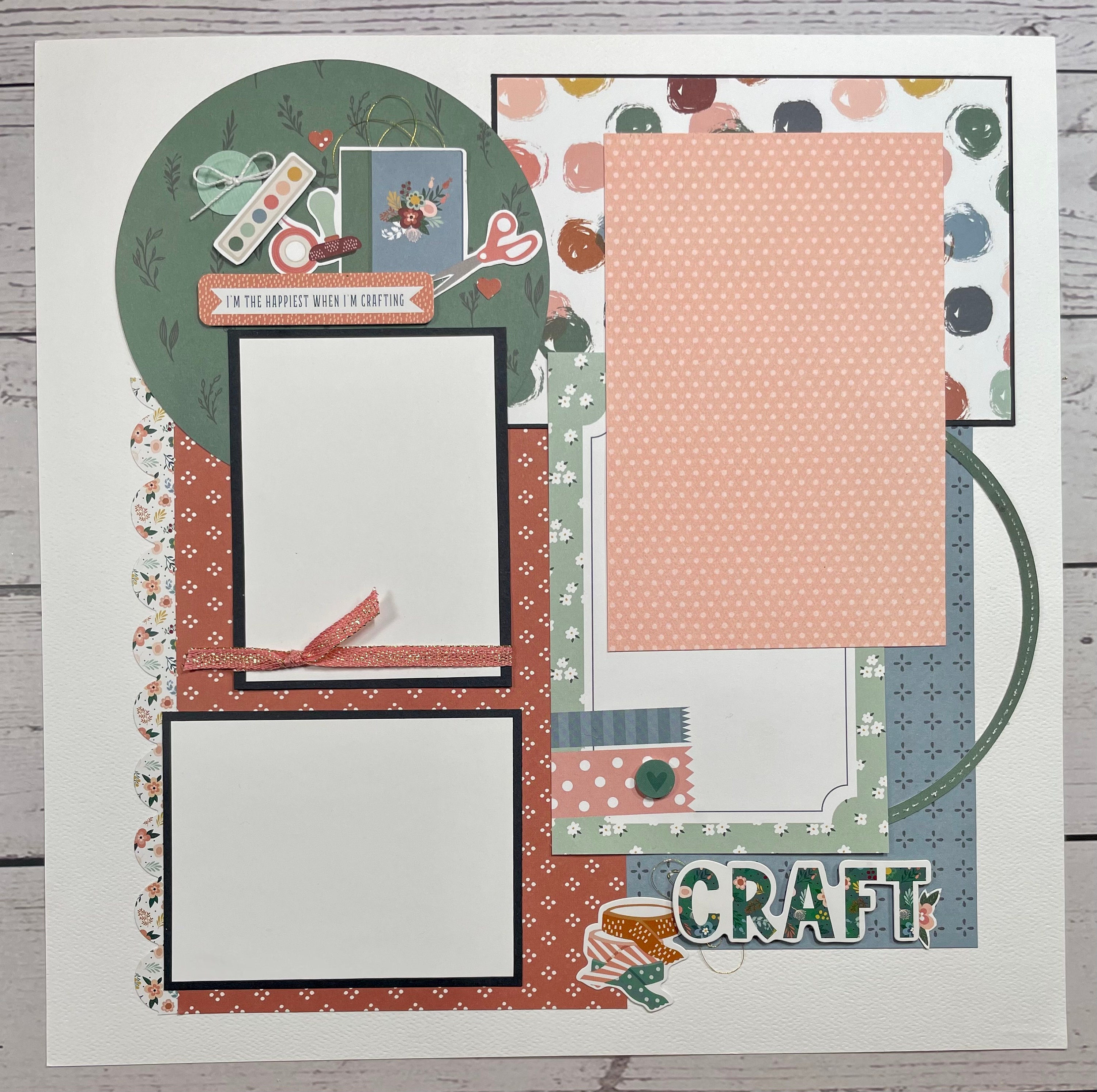 Being Creative is Not a Hobby It's a Way of Life Craft Scrapbook Page ...