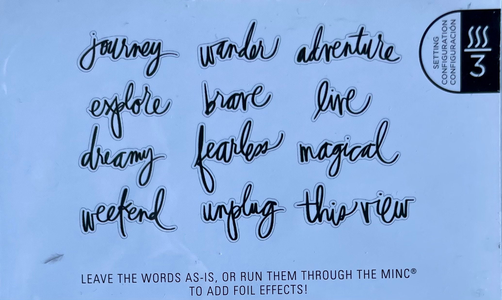 Heidi Swapp Hawthorne Acetate Words Minc Acetate Words 12 Pieces - Etsy