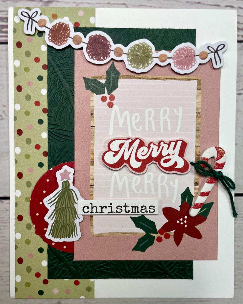 Boho Christmas DIY or Assembled Card Kit - Makes 6 Cards - Christmas ...