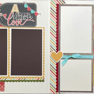 A Grandparent's Love - Premade Scrapbook Pages, Page Kit, Scrapbook ...