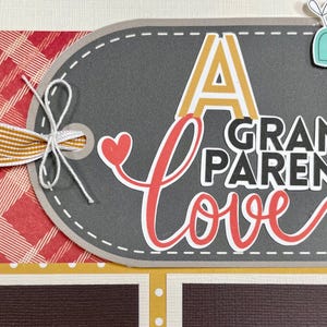 A Grandparent's Love Premade Scrapbook Pages, Page Kit, Scrapbook Page ...
