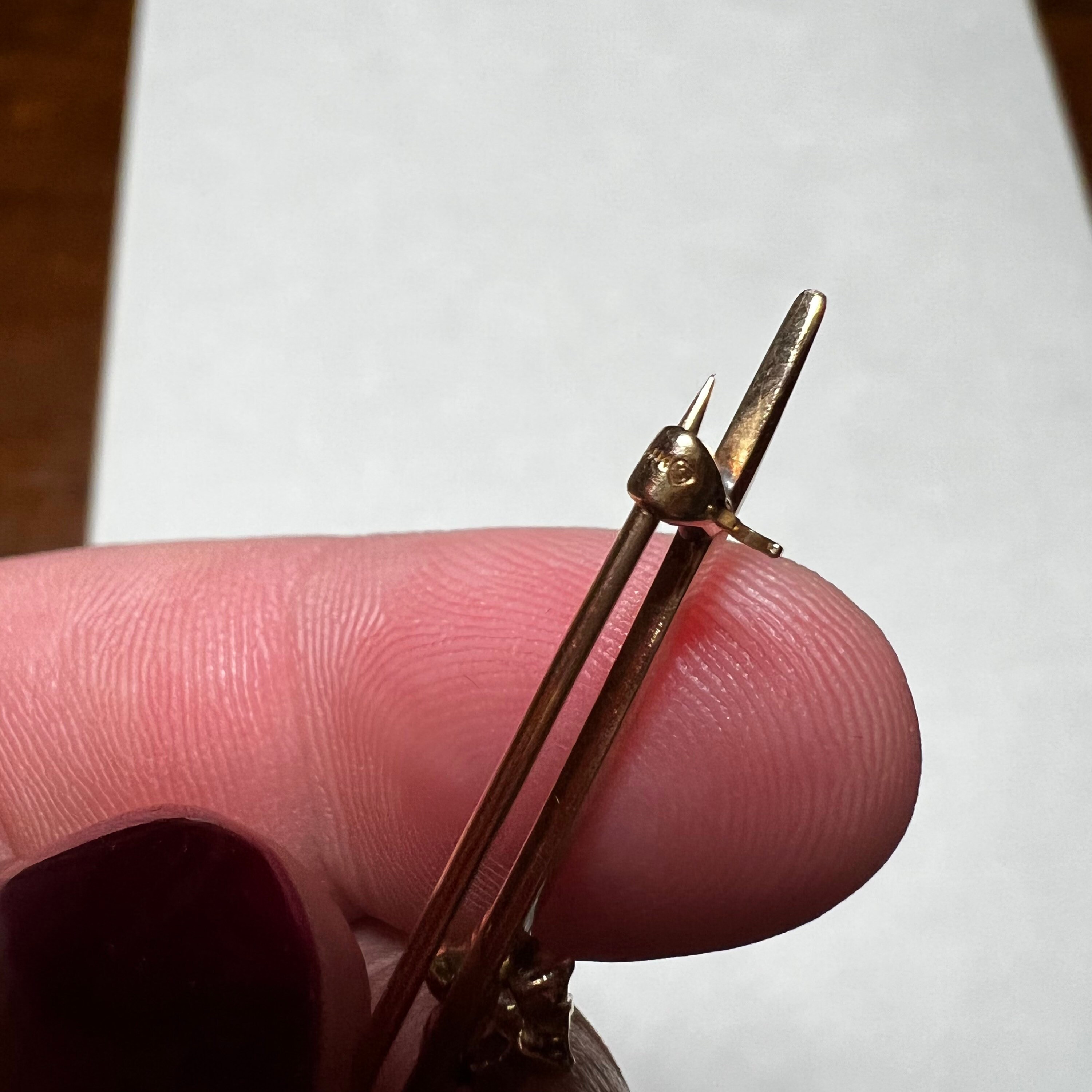 Antique Edwardian Gold and Diamond Bar Pin Old European Cut - Etsy