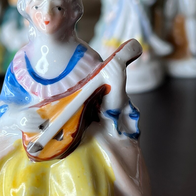 Vintage 1940's Made in Occupied Japan Colonial Lady Playing Lute ...