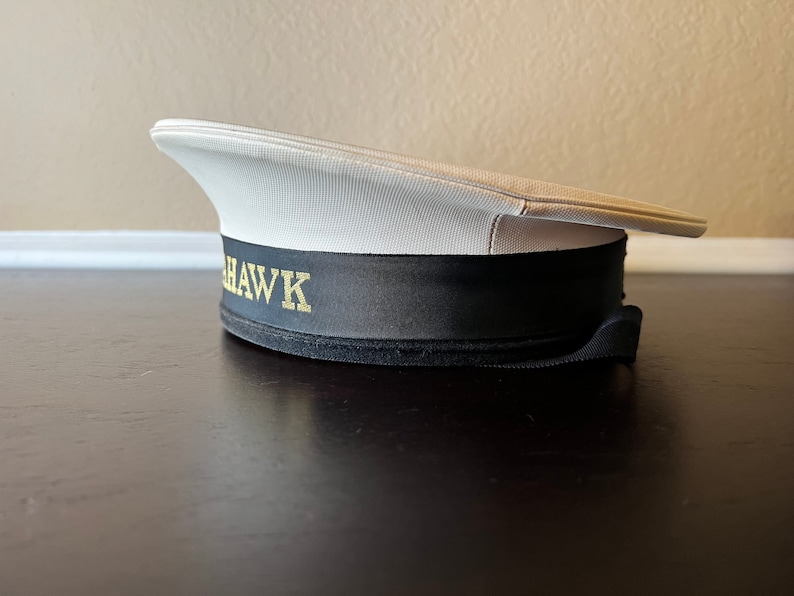 Vintage 1940s/ 1950s HMS Seahawk Sailors Cap. Military History ...