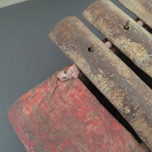 Indonesian Hand Hewn Saron Barung in Red and Gold for Gamelan Ensamble ...