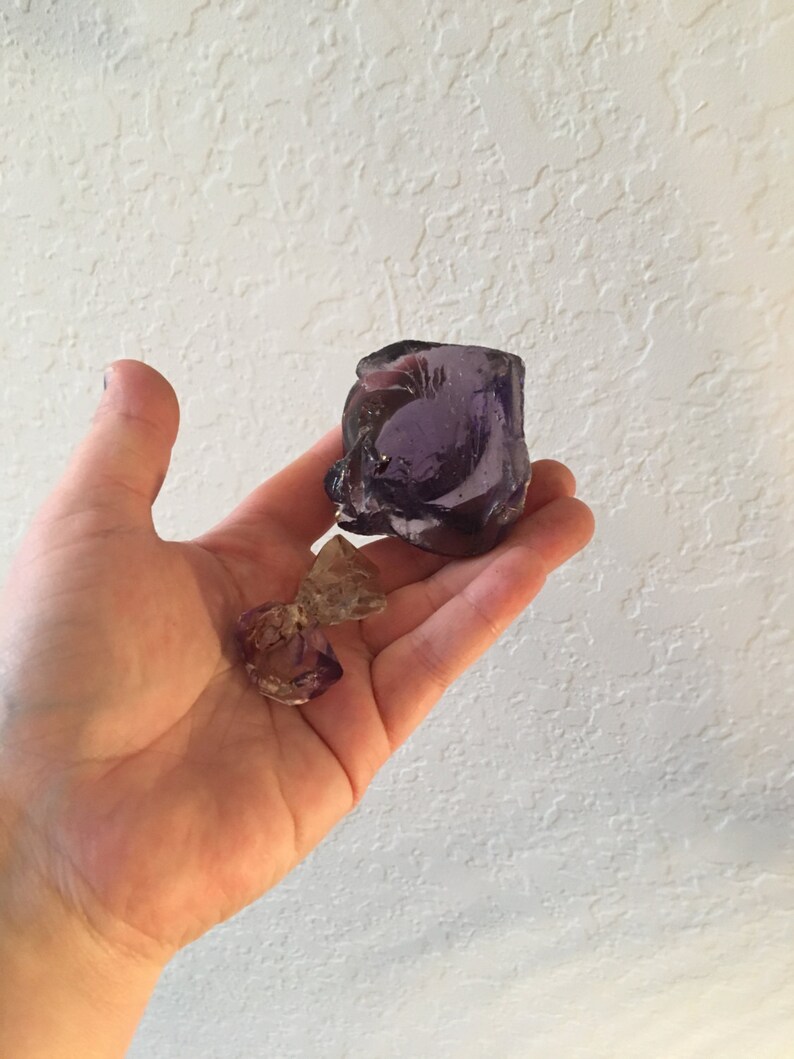 Mystery Box of Assorted Raw Stones/gems/glass/marble Shards (50+ Pieces ...