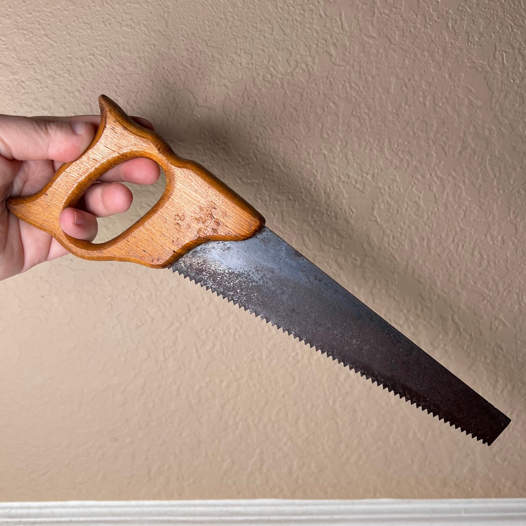 Vintage Midcentury Tiny Hand Saw, Carpentry Tools, Carpenter Manual Saws, Woodworking, Panel ...