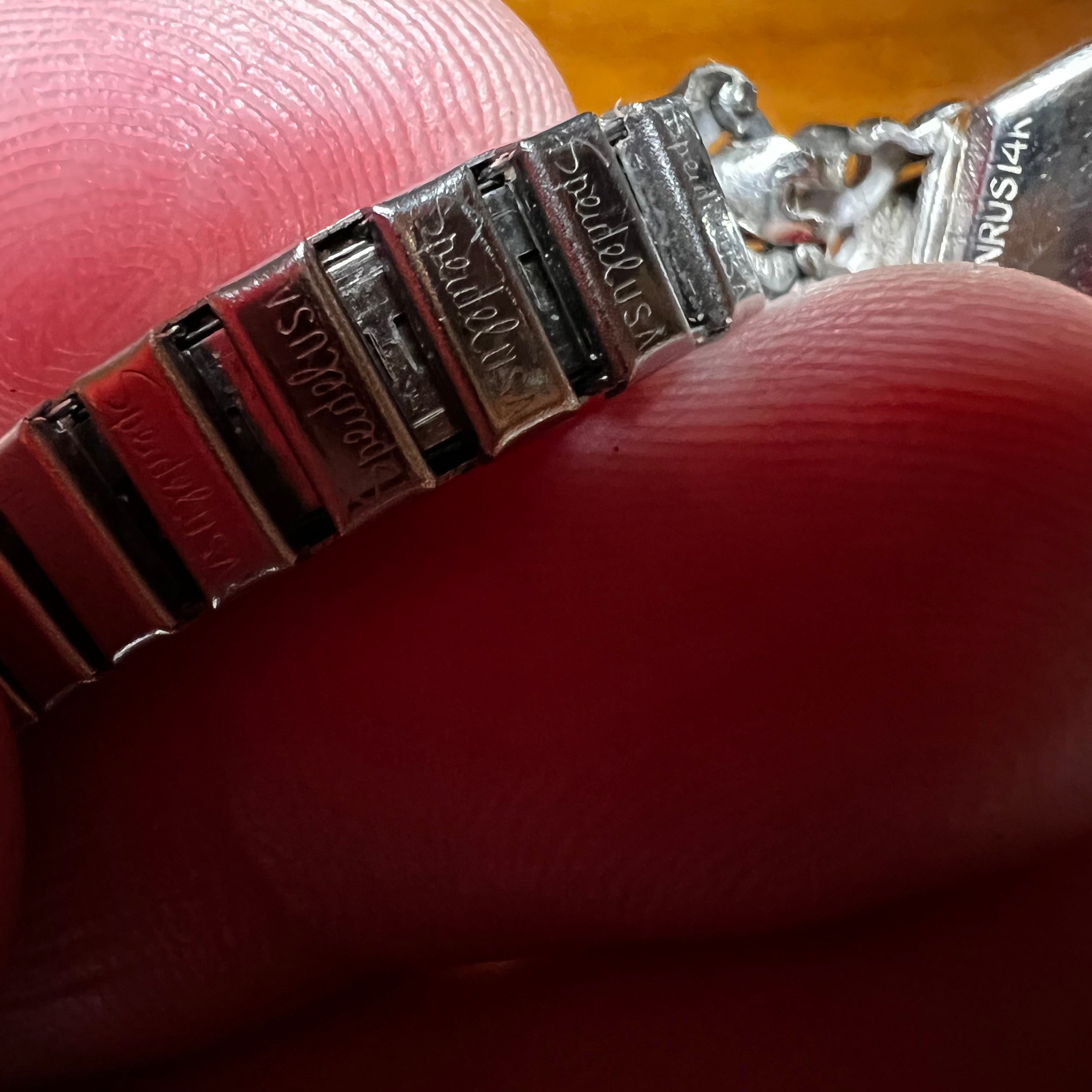 Vintage Benrus 14K Gold and Diamonds Ladies Wrist Watch, White Gold ...