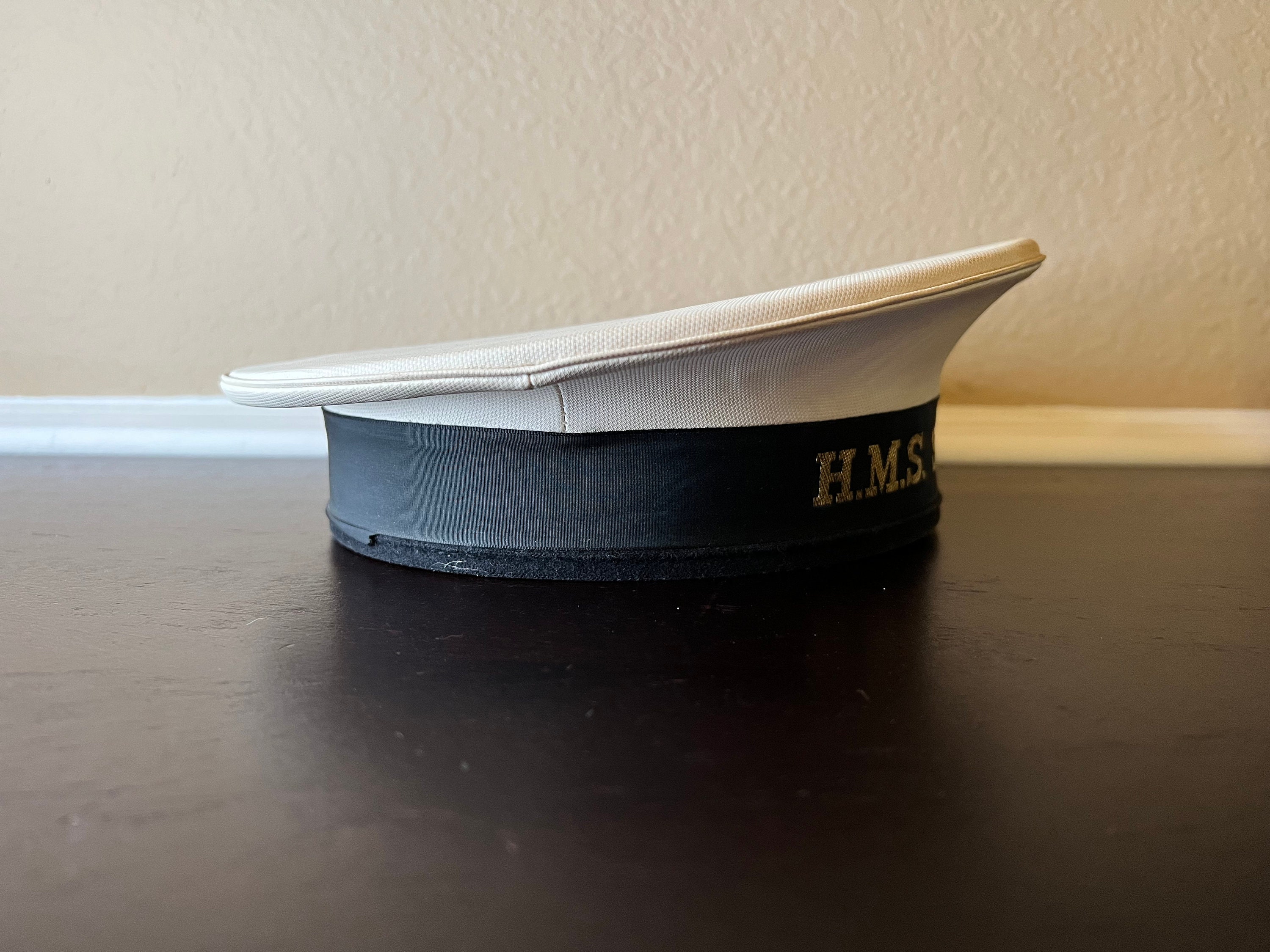 Vintage 1940s/ 1950s HMS Seahawk Sailors Cap. Military History ...