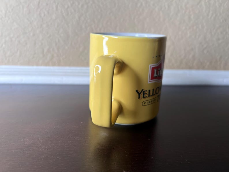 Vintage 1980's Lipton Yellow Label Tea Mug, Finest Blend,bahrain Fine ...