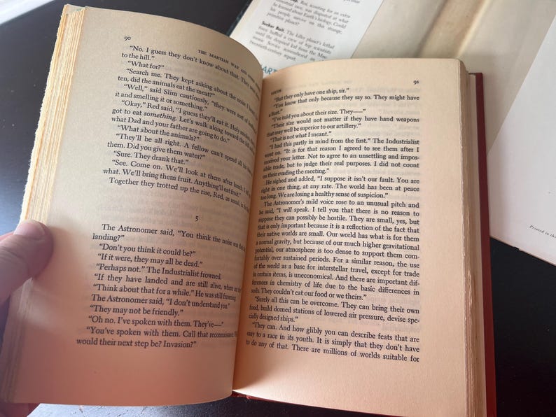 Vintage 1955 Isaac Asimov Novel "the Martian Way", Science Fiction Book ...