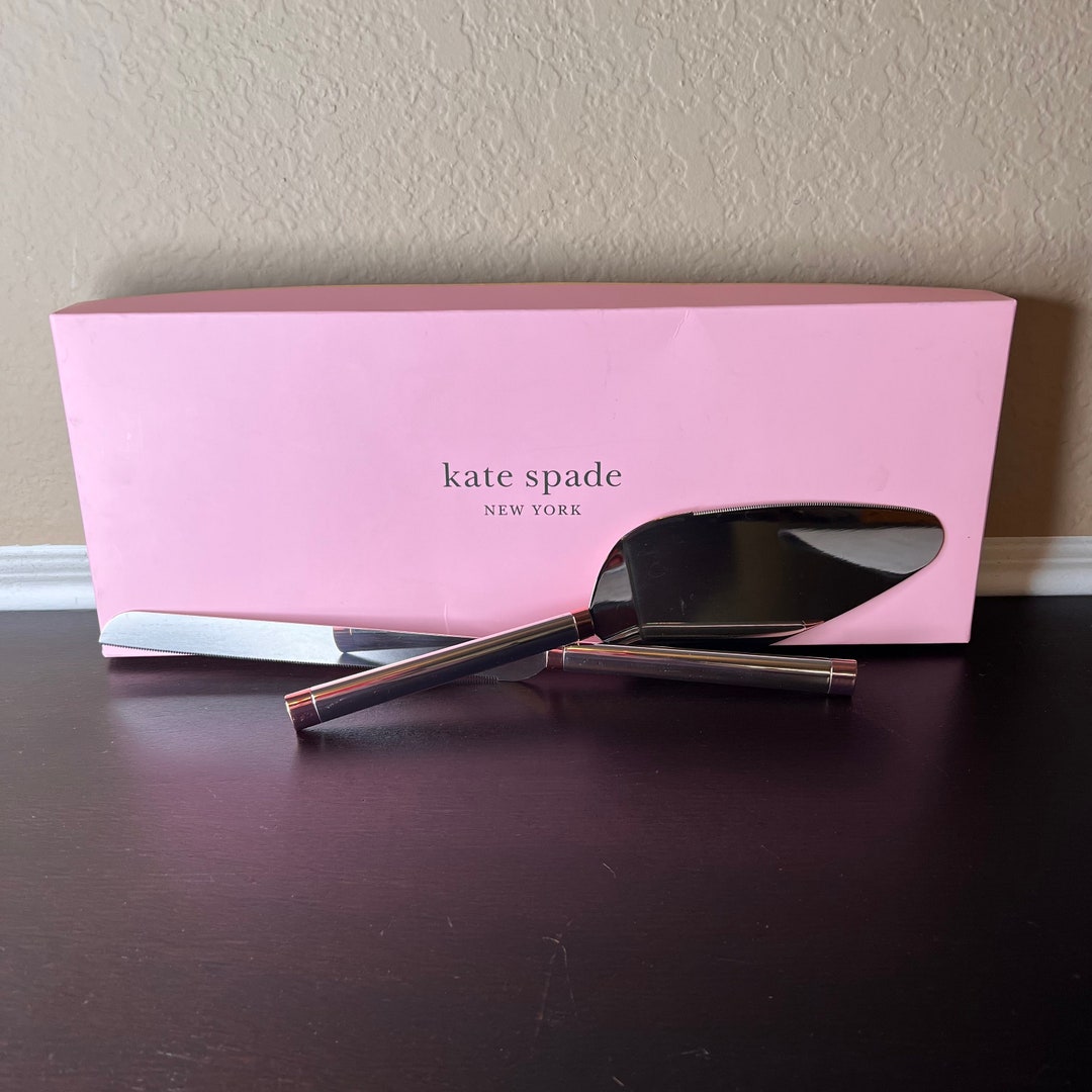 Retired Kate Spade X Lenox 2pc. Cake Serving Set, Stainless Steel W ...