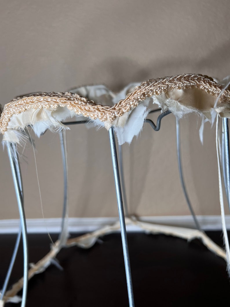 Vintage 1960's Midcentury Skeleton Lamp Shade Wire Armature, Frame ...