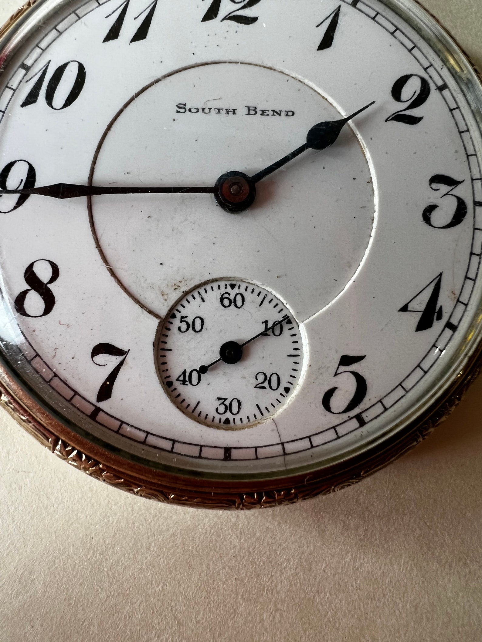 Antique South Bend Pocket Watch, Gold Filled, Wadsworth Referee, 19 ...