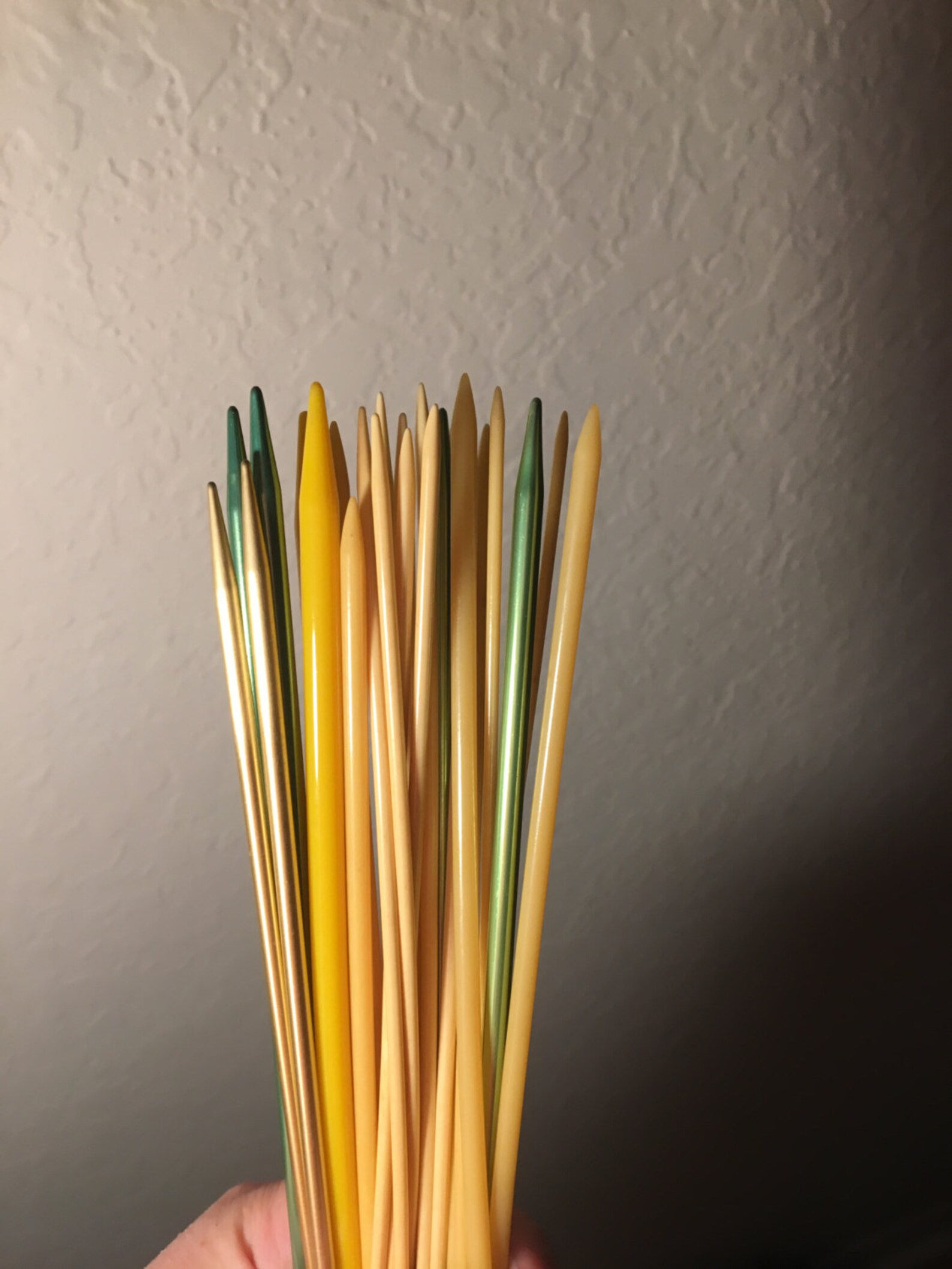 Set of (12 Pair) Vintage Knitting Needles (plastic and Aluminum) by ...