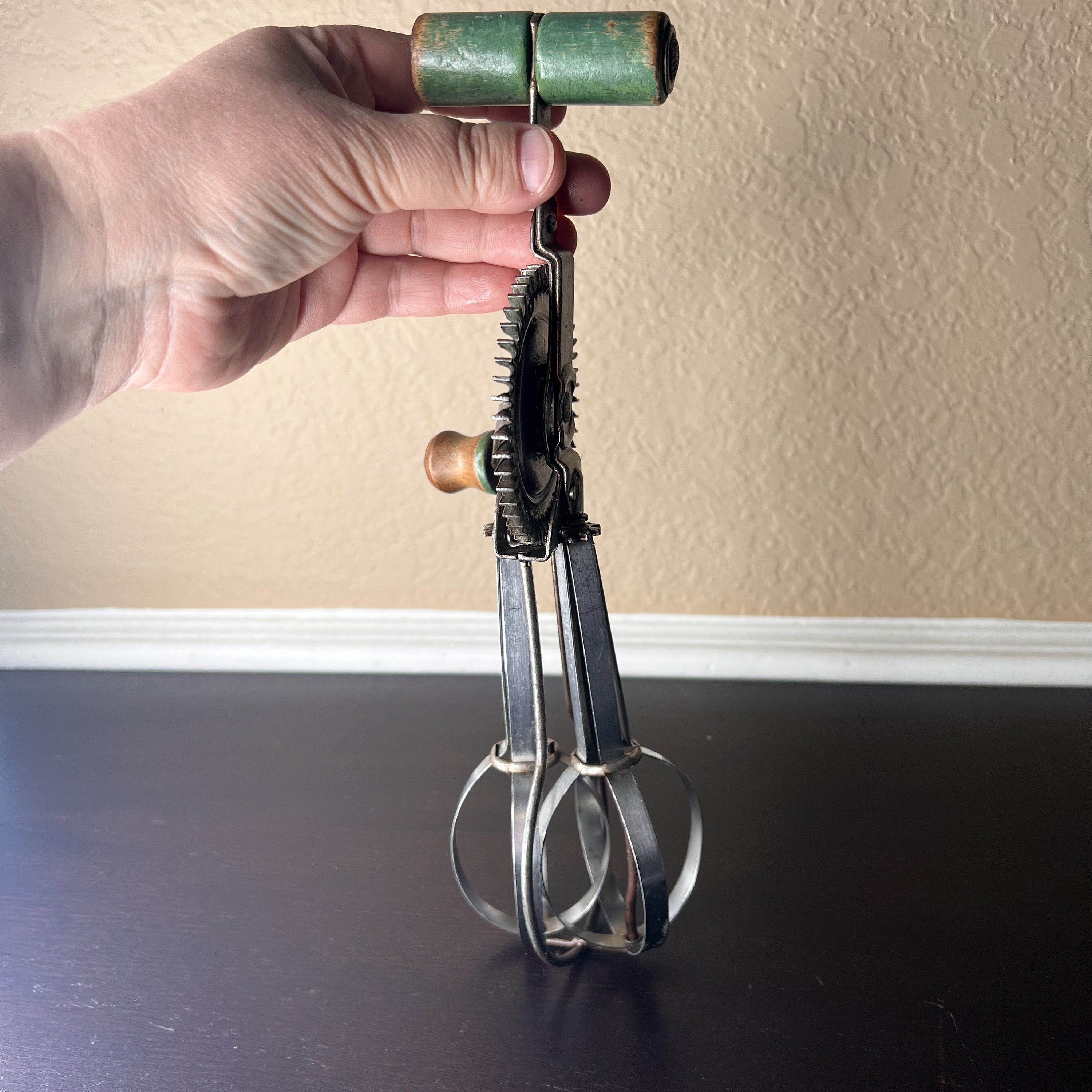 Antique Egg Beater Hand Crank, 1920s, LADD Beater Stainless Steel ...