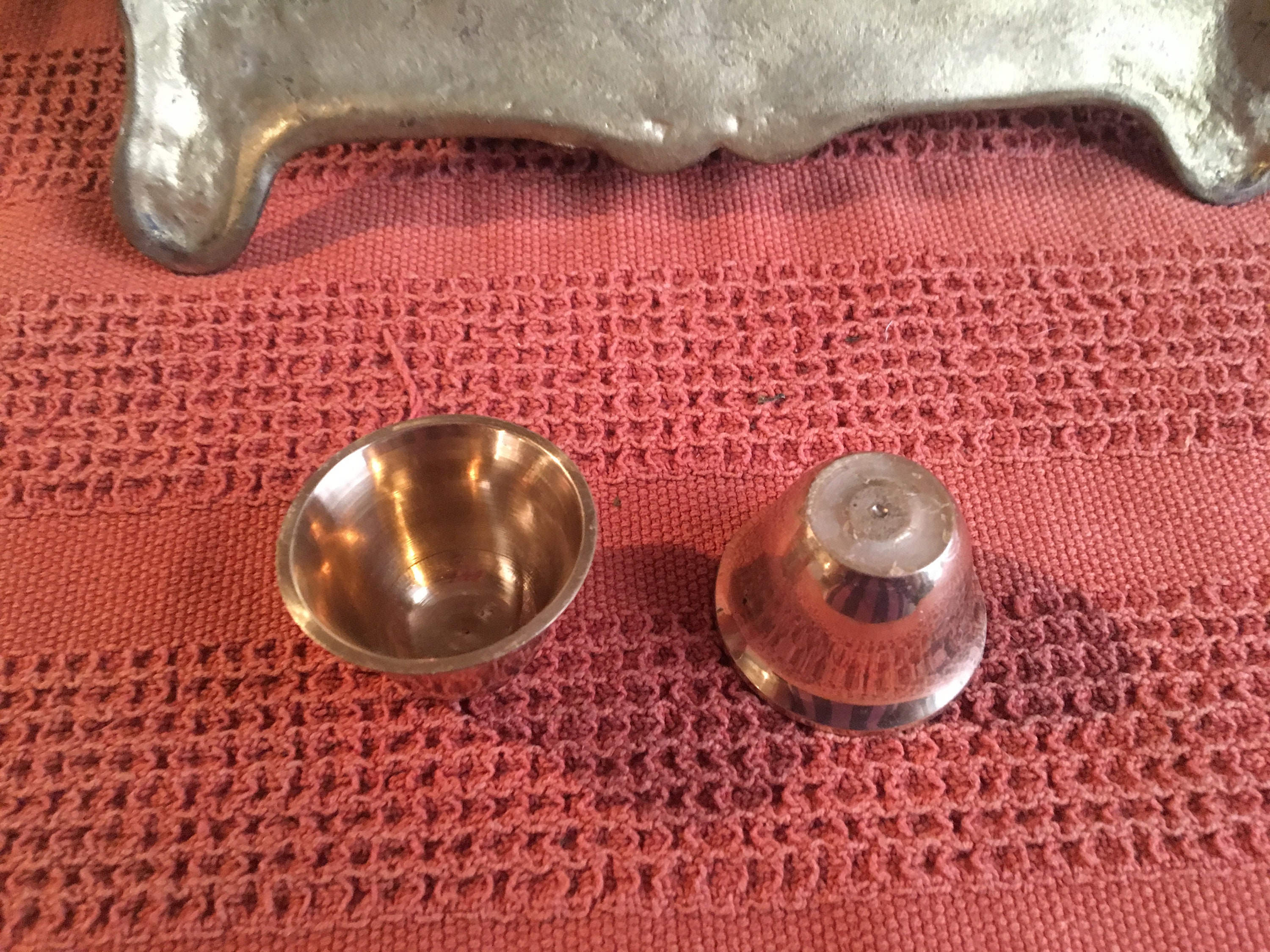 Vintage Solid Brass Ornate Inkwell/office Decor/desk Accessories/letter ...