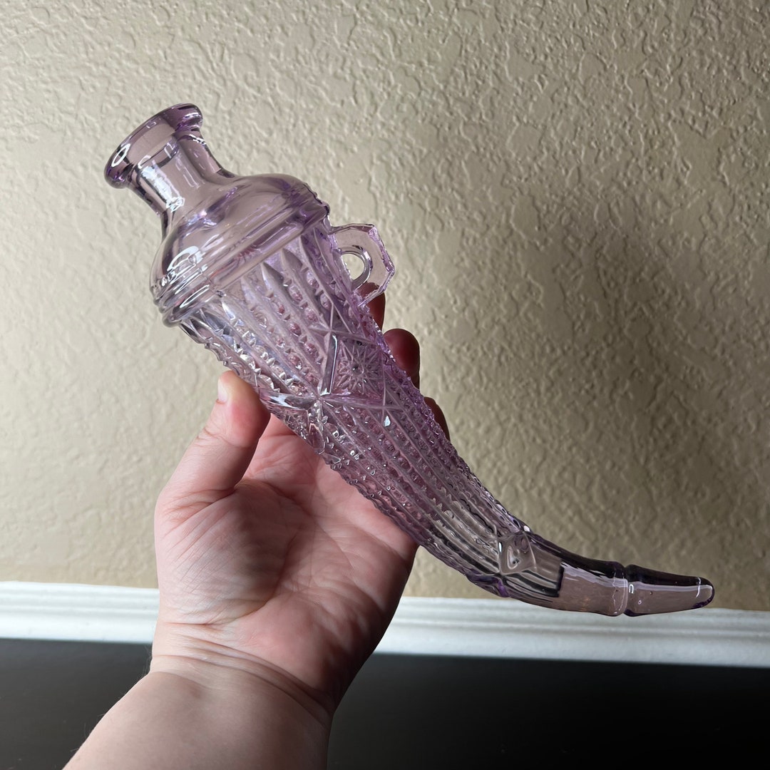 Antique Foust Distillery Figural Whiskey Bottle, Glen Rock PA, Horn of ...