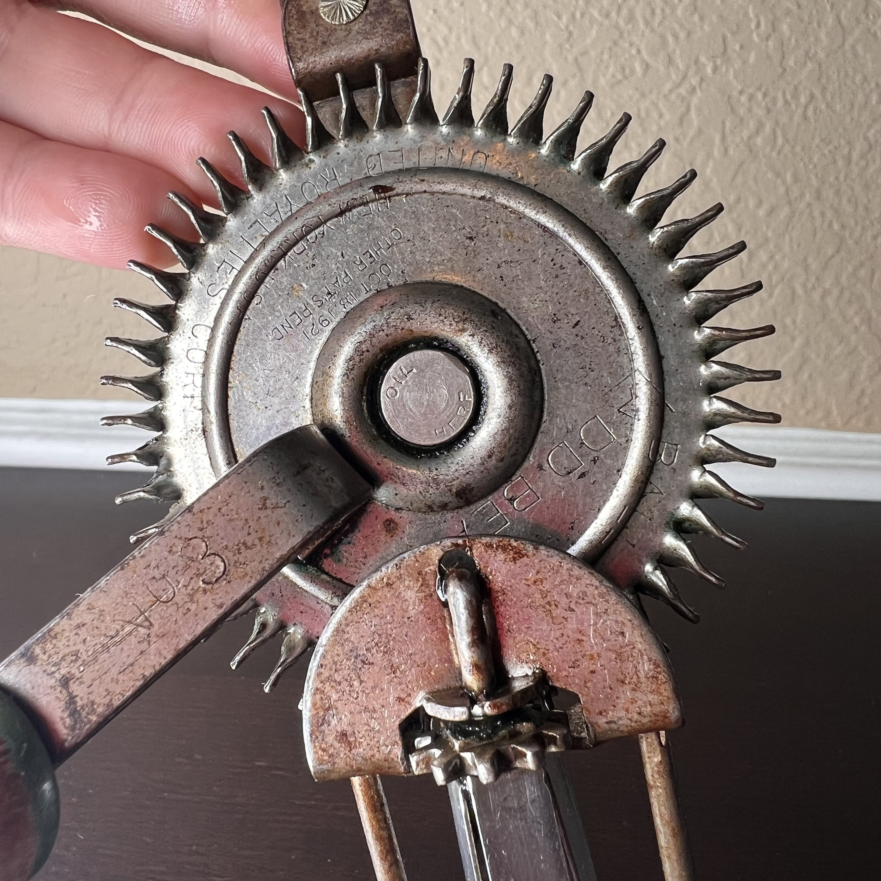 Antique Egg Beater Hand Crank, 1920s, LADD Beater Stainless Steel ...