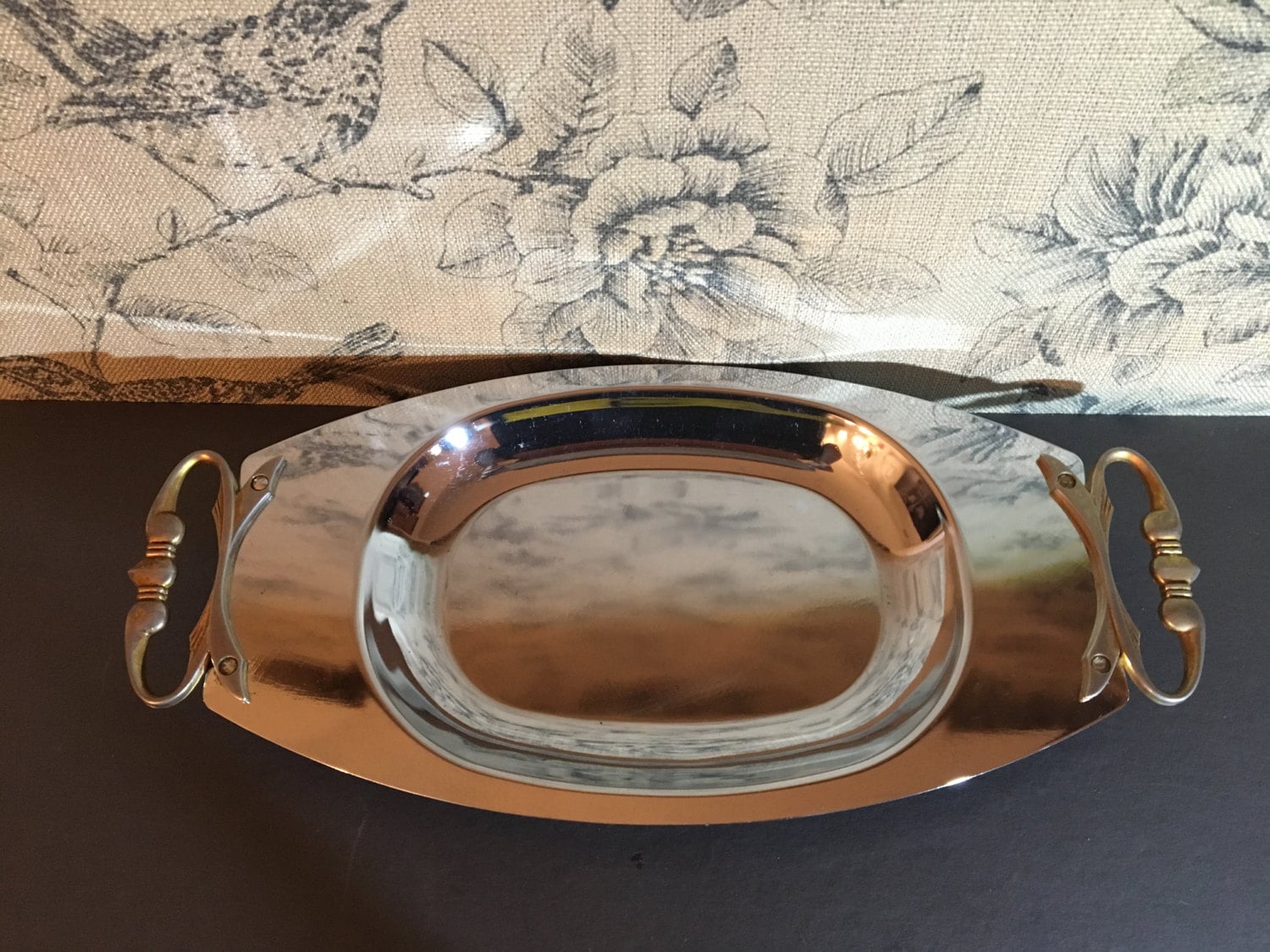 Vintage Mid Century Kromex Made in USA Chrome Tray/serving Platter - Etsy