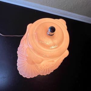 Vintage 1930's Pink Satin Camphor Glass Boudoir Lamp, Dancing Lady, Art ...