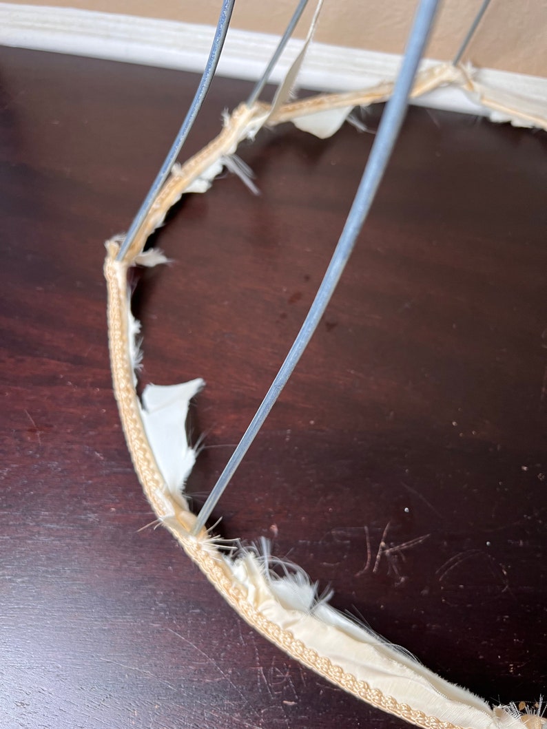 Vintage 1960's Midcentury Skeleton Lamp Shade Wire Armature, Frame ...