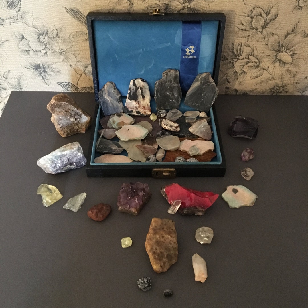 Mystery Box of Assorted Raw Stones/gems/glass/marble Shards (50+ Pieces ...