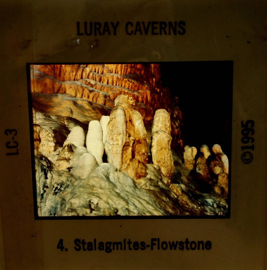 Vintage Luray Caverns Slides (4) by Finley Holiday Films of Cave ...