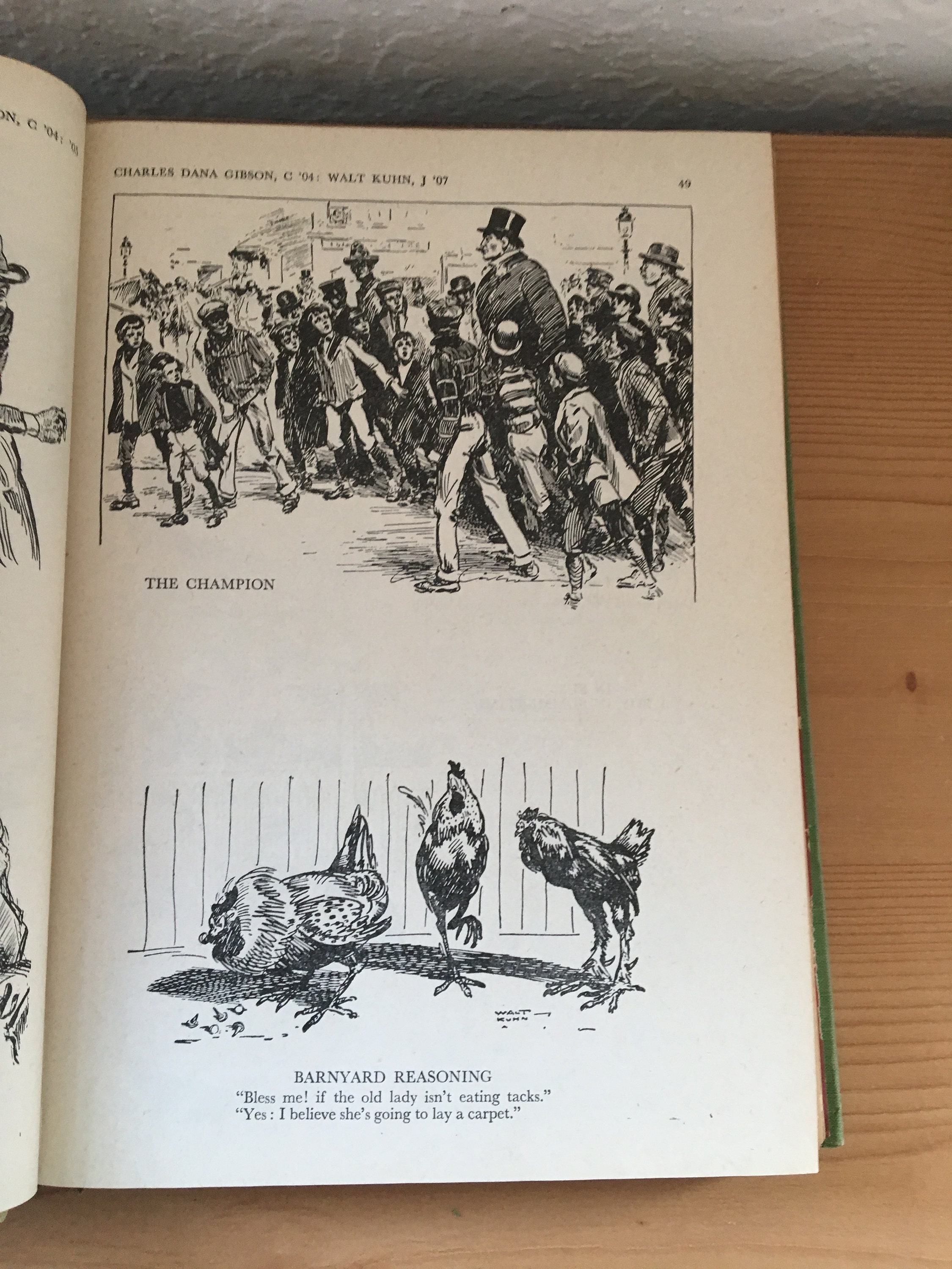 1945 Cartoon Cavalcade Edited by Thomas Craven With Green Linen Cover ...