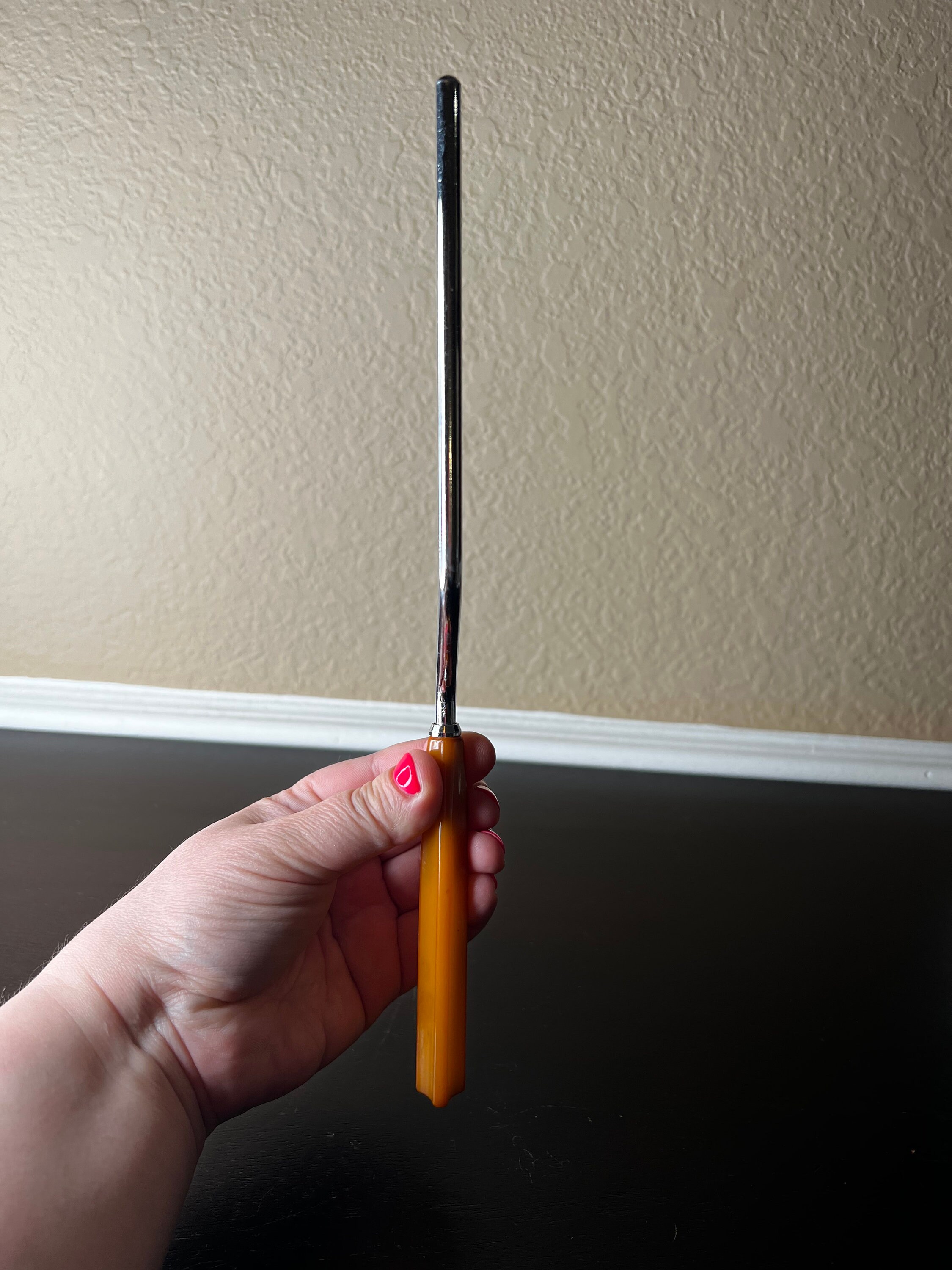 Vintage Midcentury Butterscotch Bakelite Cake Slicer, Fork, Cutter ...