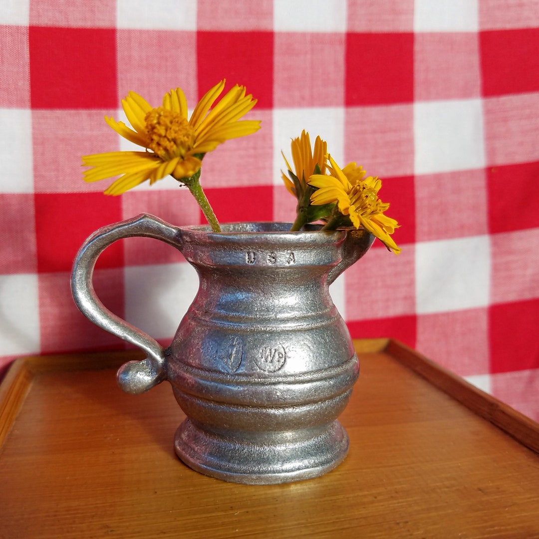 Vintage Miniature Wilton RWP Pewter Creamer Pitcher/bud Vase - Etsy