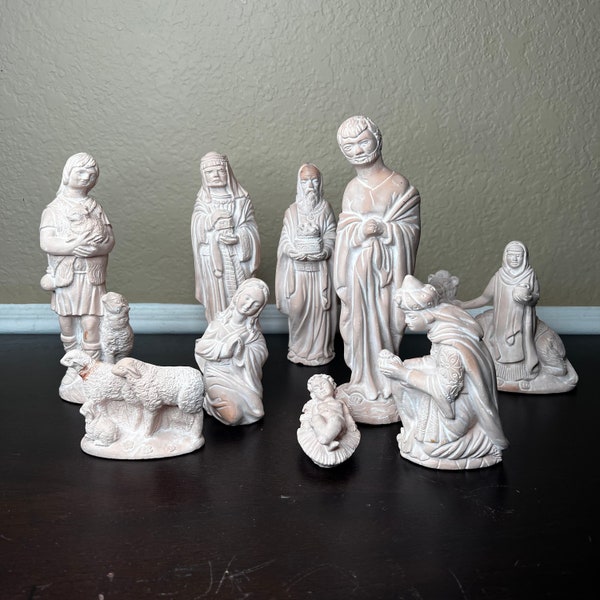 Terracotta Nativity - Etsy