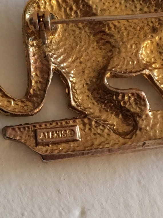 Vintage Alexis Cat & Mouse Gold Tone Articulated Broo… - Gem