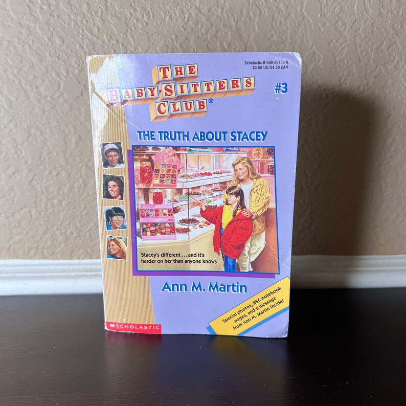Vintage 1986 the Babysitters Club “the Truth About Stacey” by Ann M ...