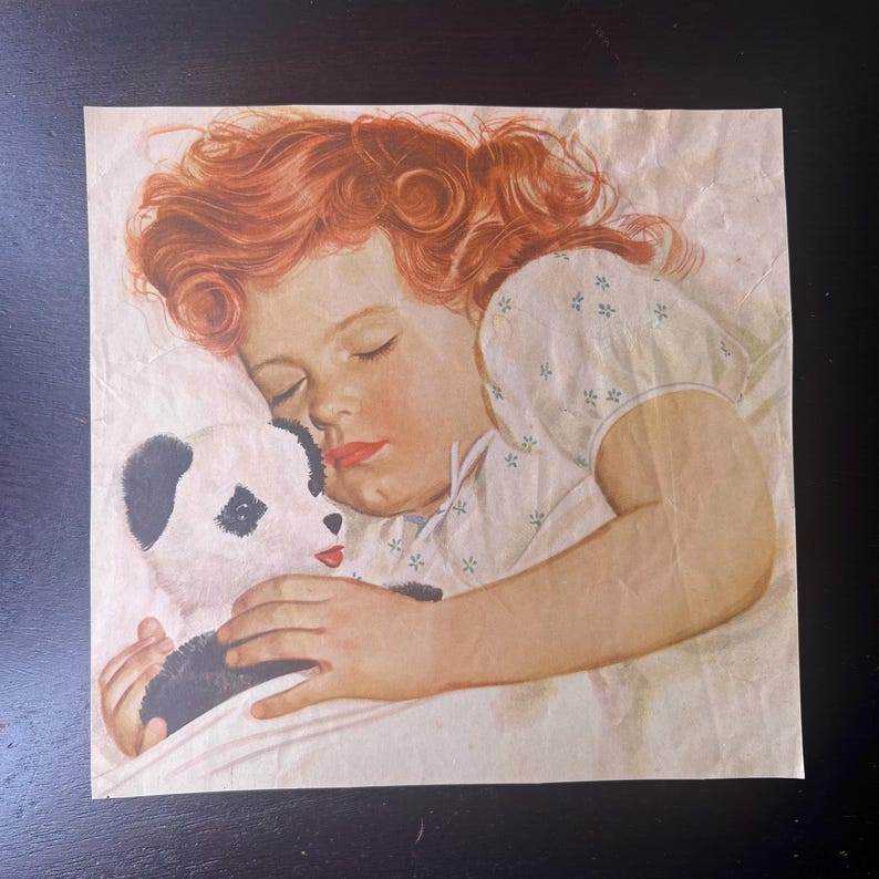 Vintage 1943 Paper Ephemera – Bessie Pease Gutmann Child Illustration ...