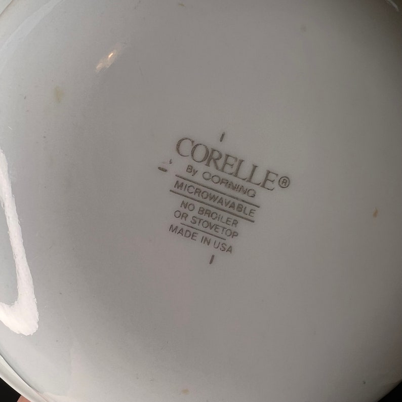 Corelle Corning Rosemarie Cereal Soup Bowl, Two Green Stripes, 6” Salad ...