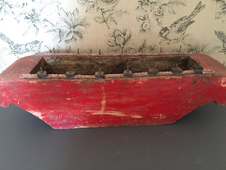 Indonesian Hand Hewn Saron Barung in Red and Gold for Gamelan Ensamble ...