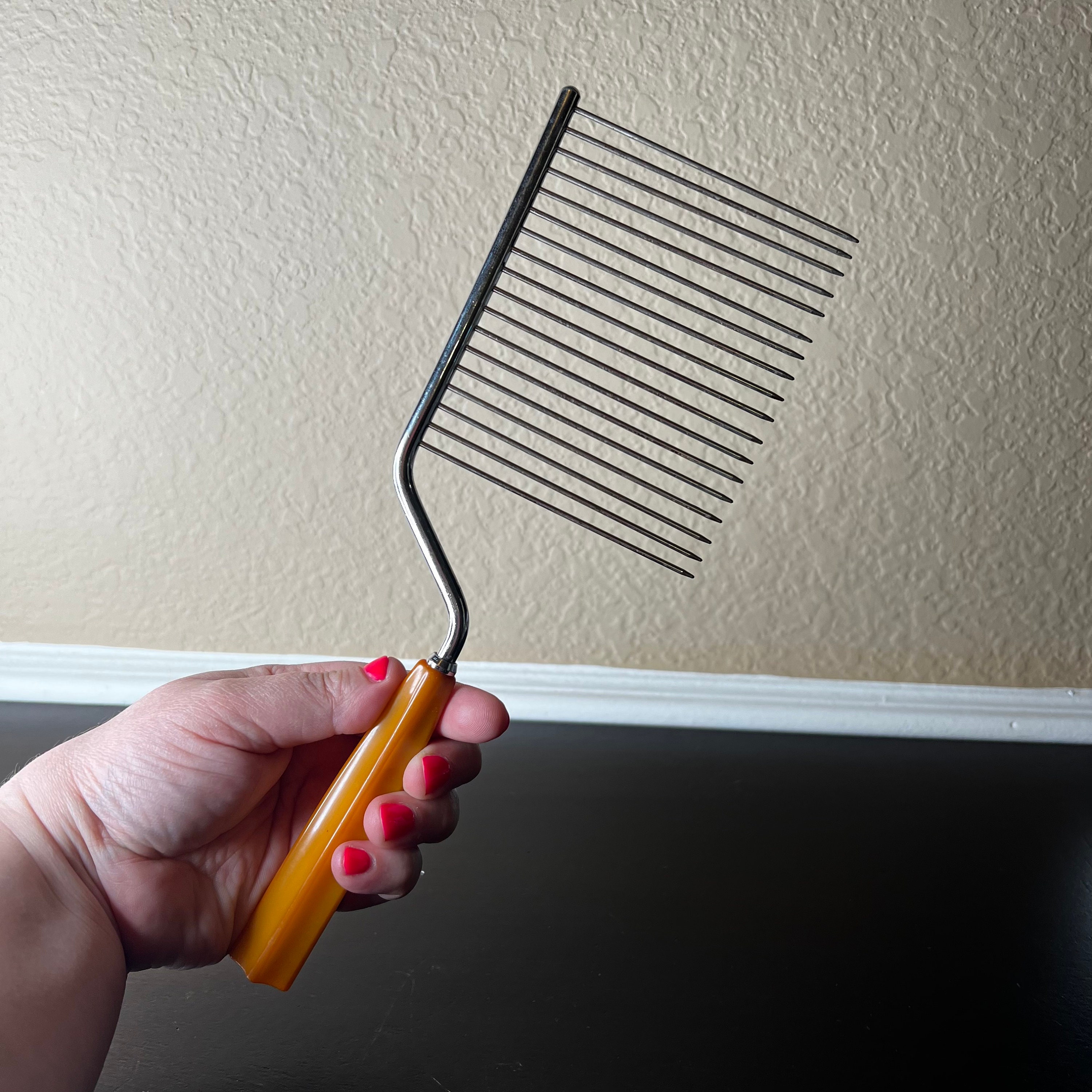 Vintage Midcentury Butterscotch Bakelite Cake Slicer, Fork, Cutter ...