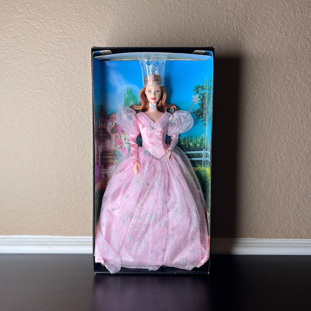 Retired Wizard of Oz Barbie Collector Pink Label Glinda the Good Witch ...