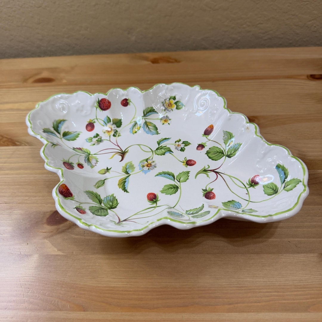 Vintage James Kent Pottery Old Foley Strawberry, 1950, Diamond Shape ...