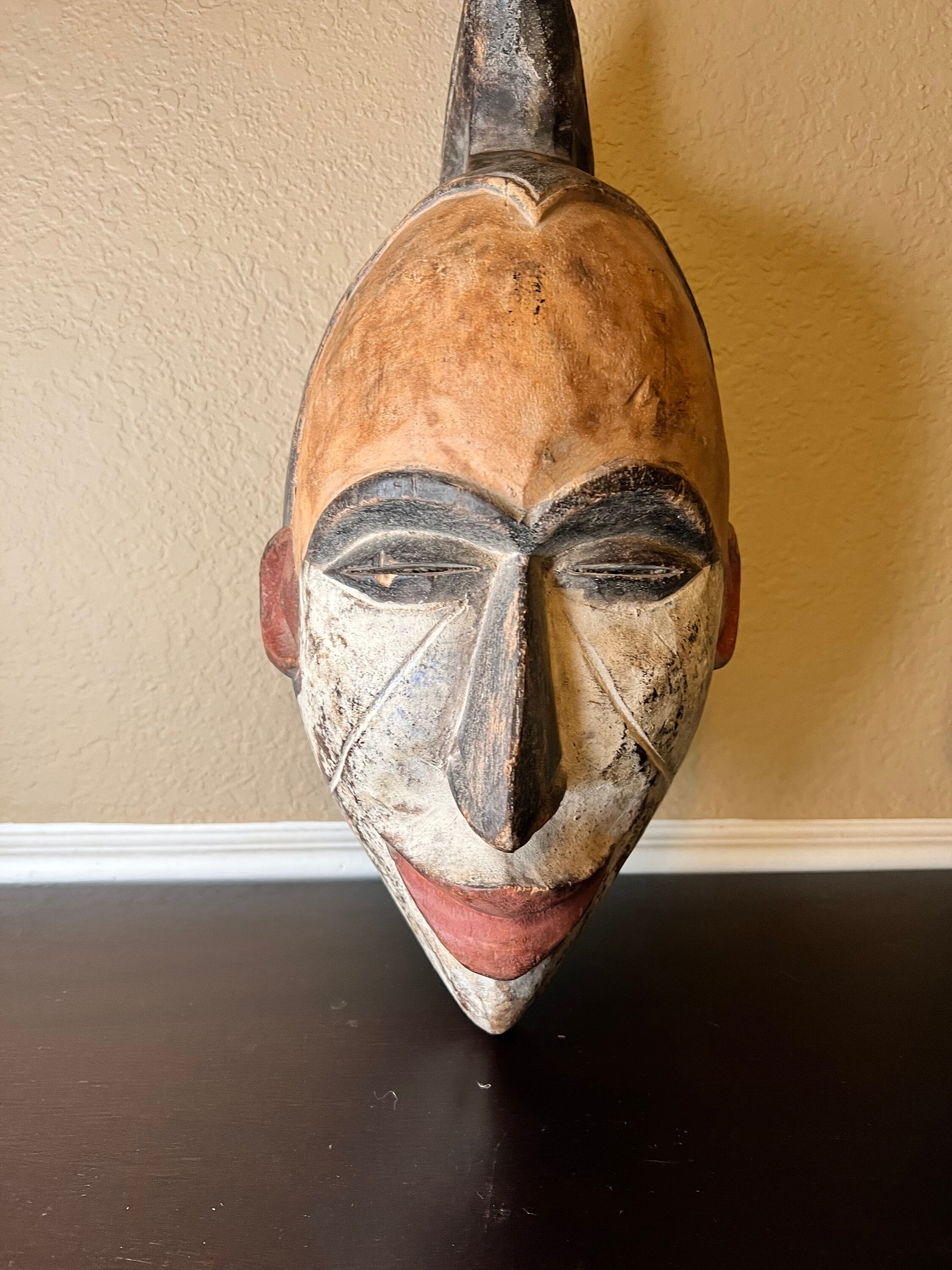 Vintage Senufu African Mask W Hornbill Crest, Tribal Art, Black Art ...