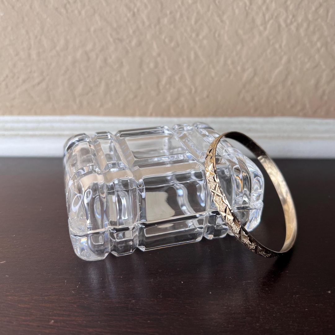 Vintage 24% Lead Crystal Trinket Box, RCR Originals, Made in Italy ...
