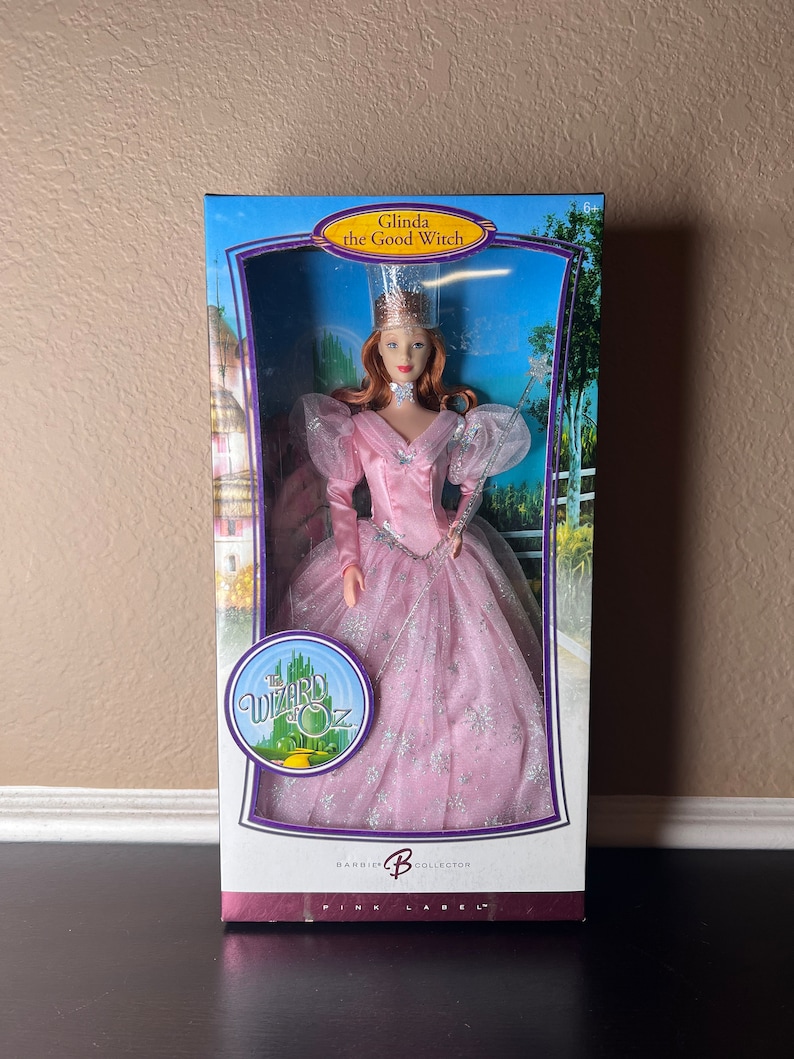 Retired Wizard of Oz Barbie Collector Pink Label Glinda the Good Witch ...