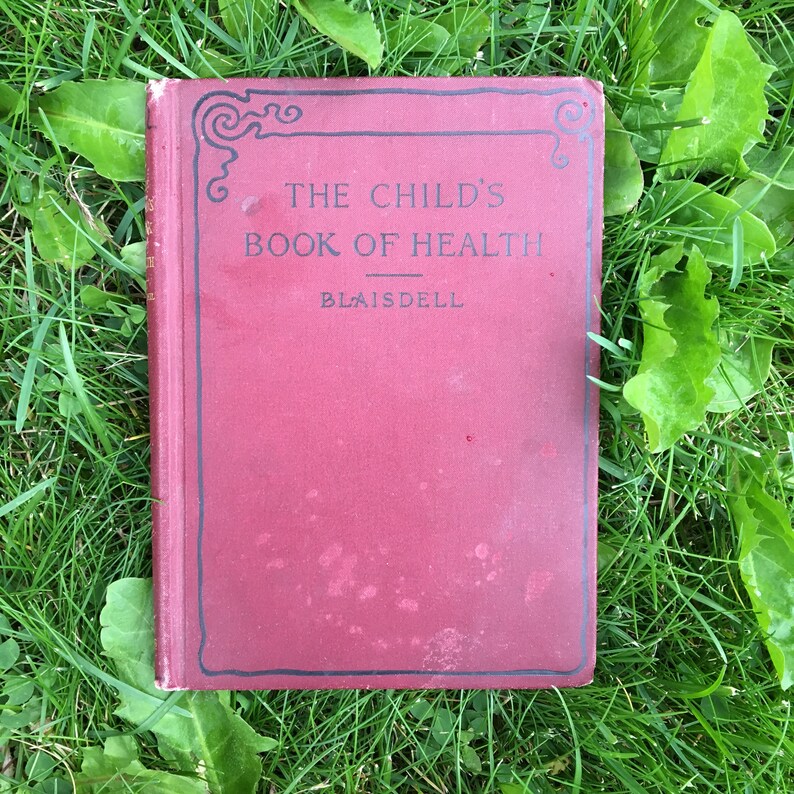 Antique 1897 ‘the Child’s Book of Health’ by Blaisdell/ Antique Books ...