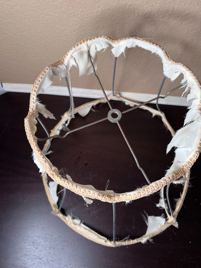 Vintage 1960's Midcentury Skeleton Lamp Shade Wire Armature, Frame ...