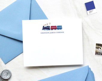 Vintage Train Notecards Set of Ten - Etsy