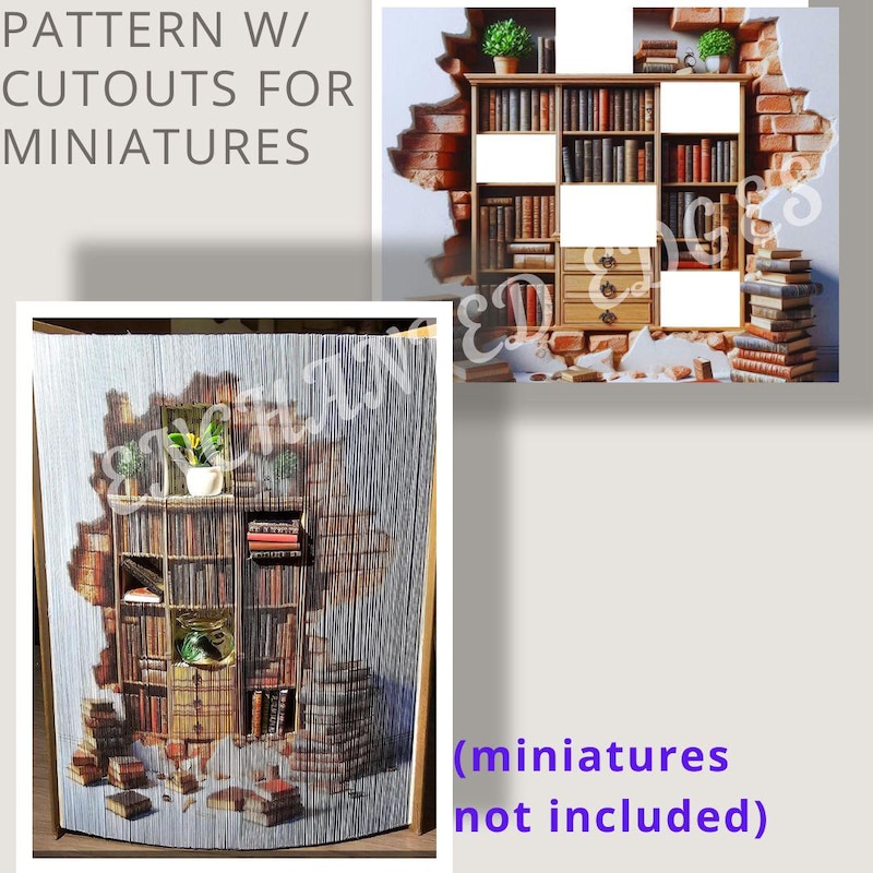 Miniature Bookcase - Etsy